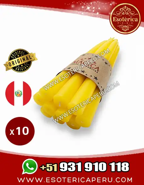 velas esotericas amarillas x10 - Esotérica Perú - Productos esotéricos ...