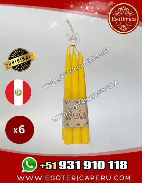 velas esotericas amarillas x6 - Esotérica Perú - Productos esotéricos ...